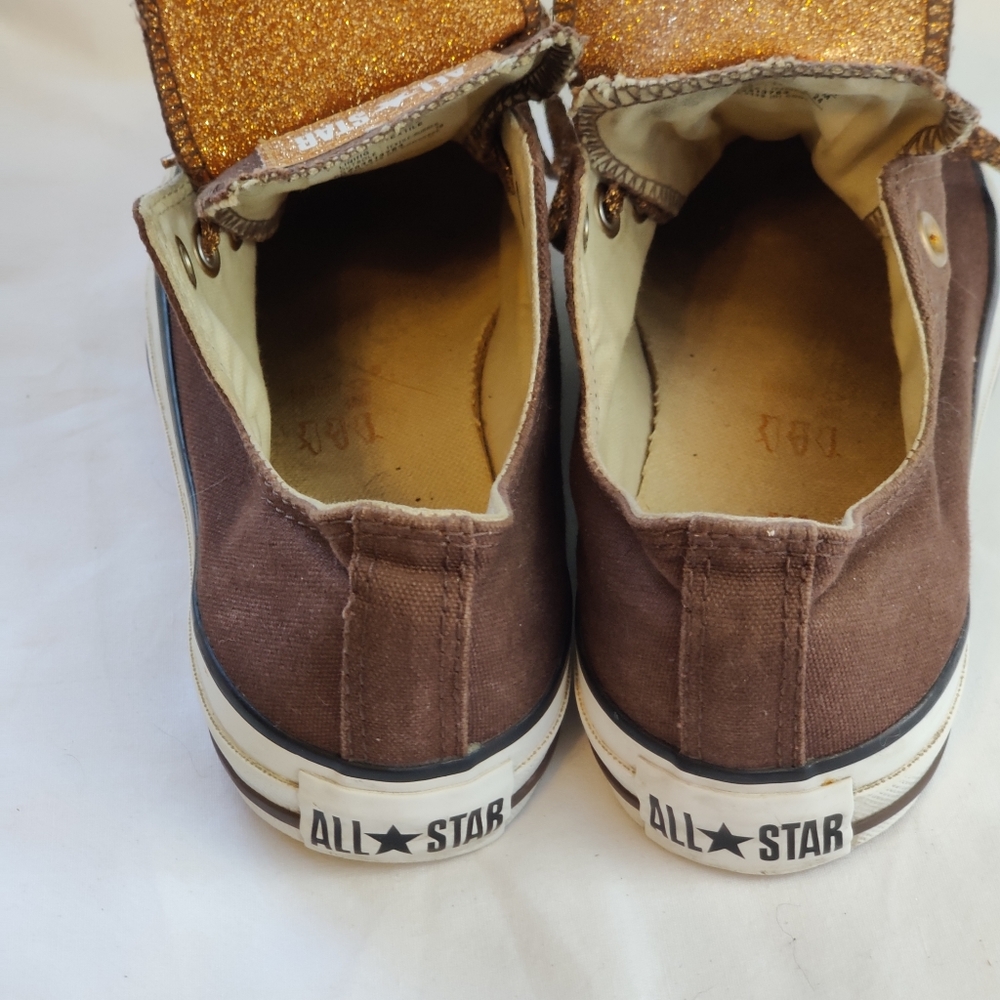 Converse All Star Double Tongue Glitter Shoes - Gem